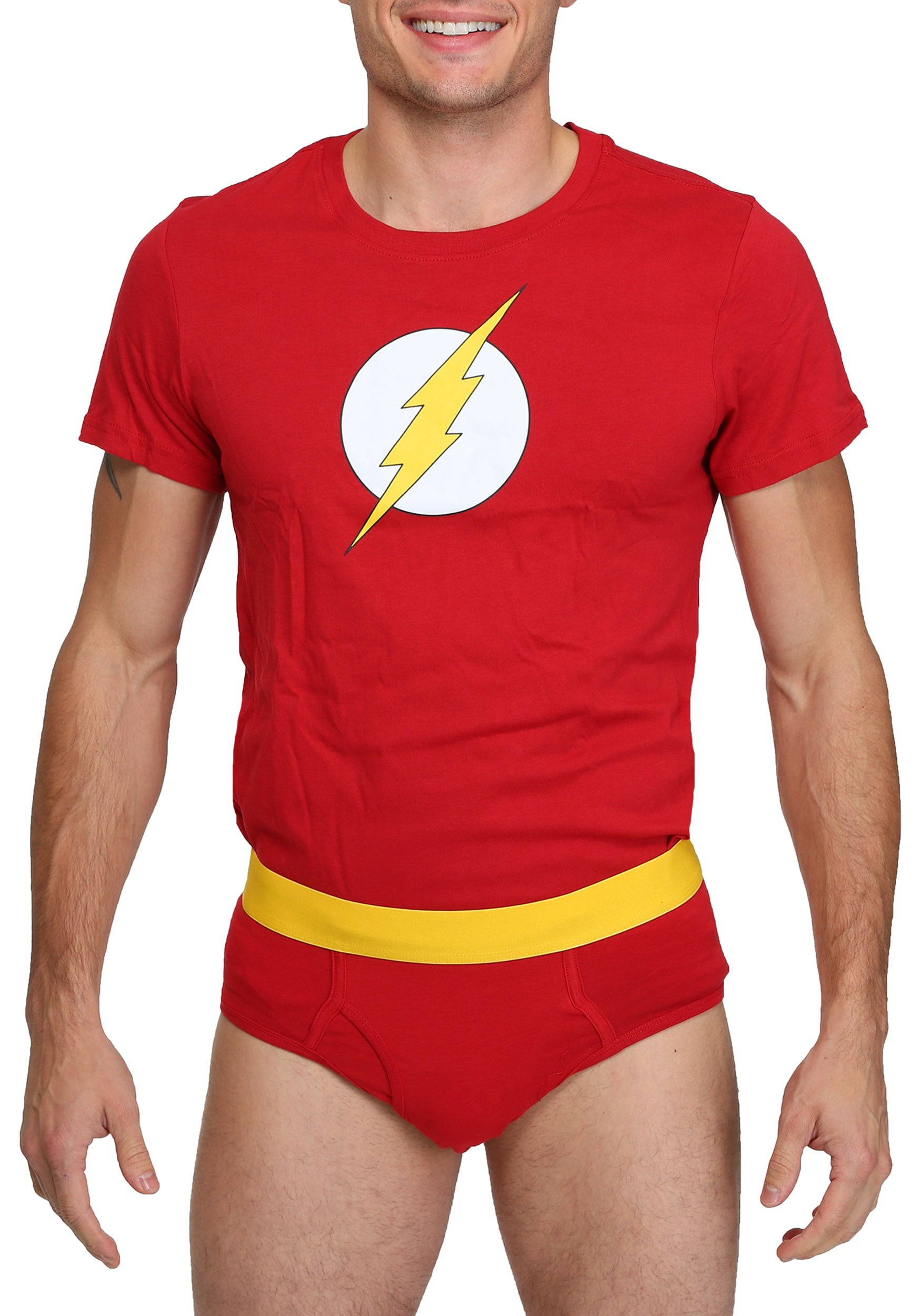 Dc Comics Flash Mens Underoos Brief Set