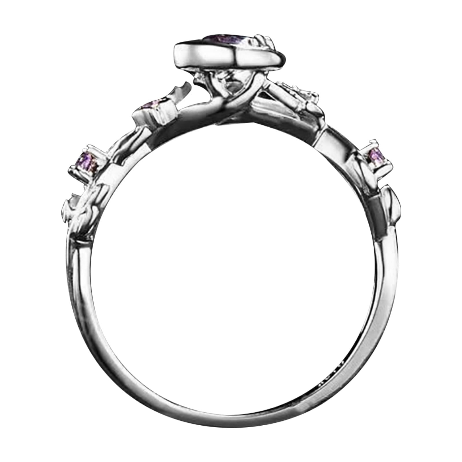 Vintage Amethyst Ring For Women Wrap Around Star Amethyst Ring Promise ...