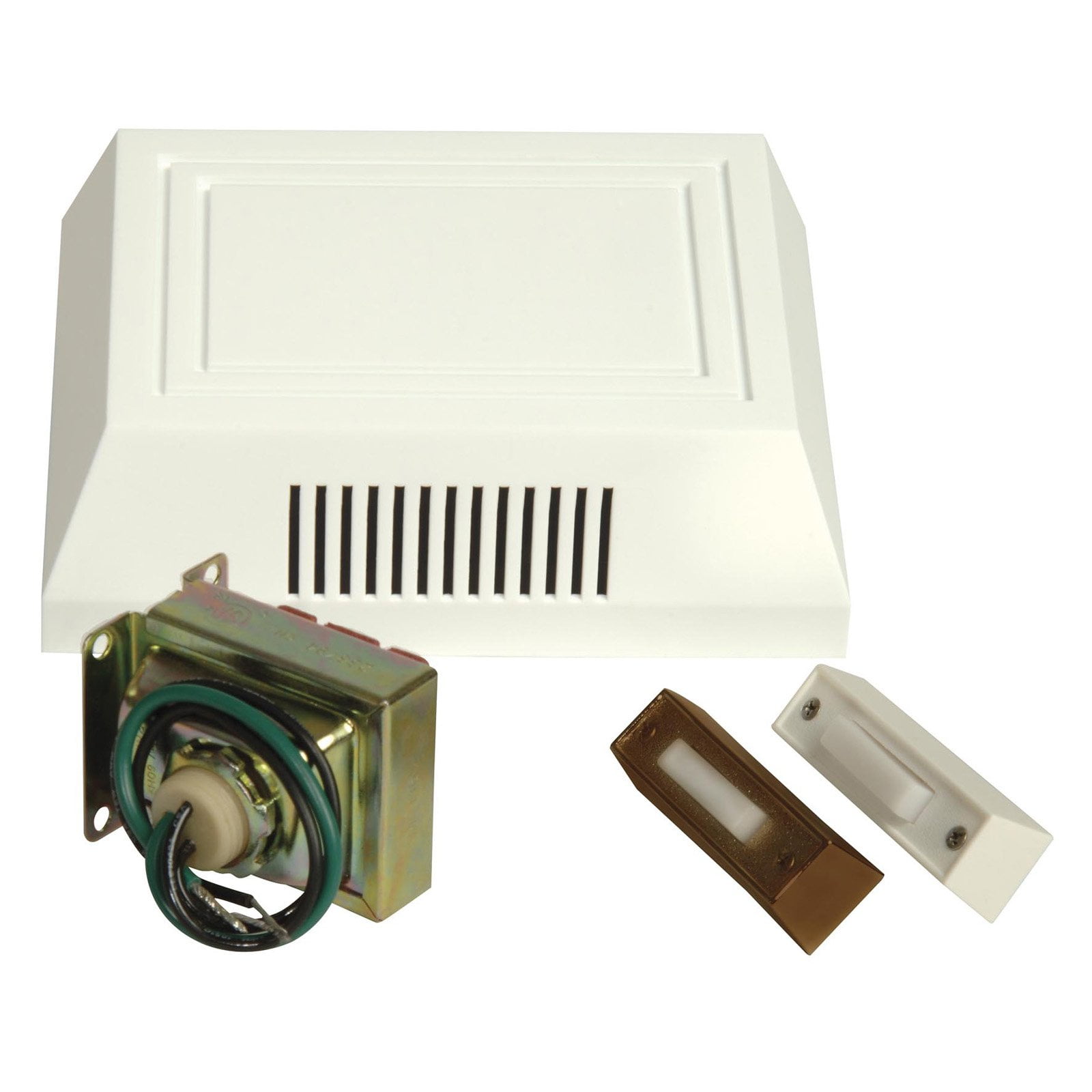 Craftmade White Builder Chime Kit with 2 Lighted Push Buttons - Walmart.com