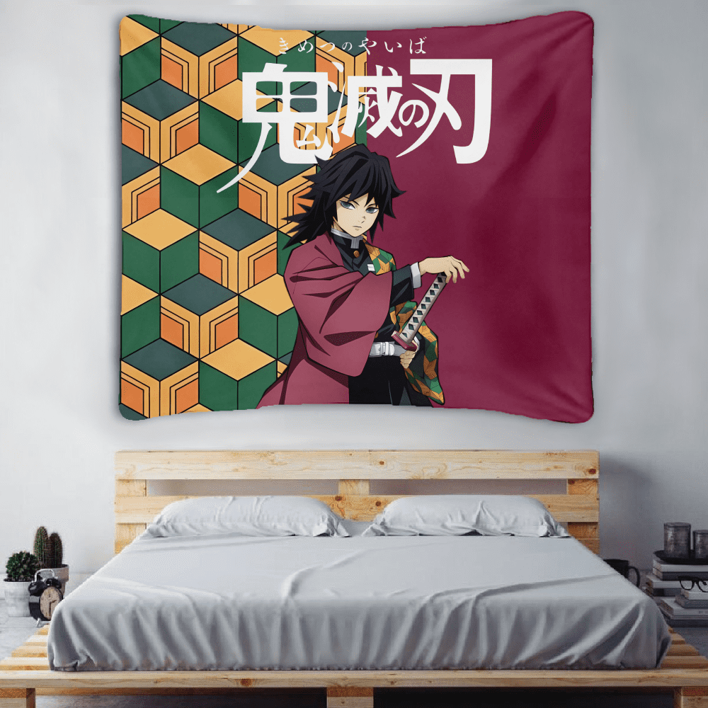 Demon Slayer Tapestry Serviceable Lovely Wall Art Backdrop for Gift to ...