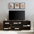 Walker Edison 70” Classic Modern TV Stand for TVs up 75”, Dark Walnut ...