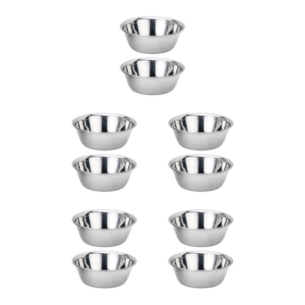 wolftale 2x Large Capacity Steel Mixing Bowls For Salad And Bakery Wide ...