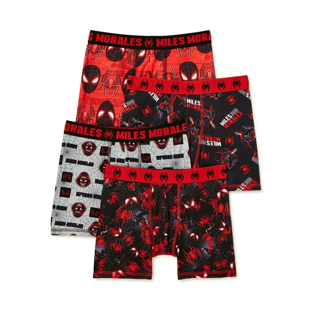 Marvel Boys Spider Man Boxer Briefs, 4-Pack, Sizes 4-14 - Walmart.com