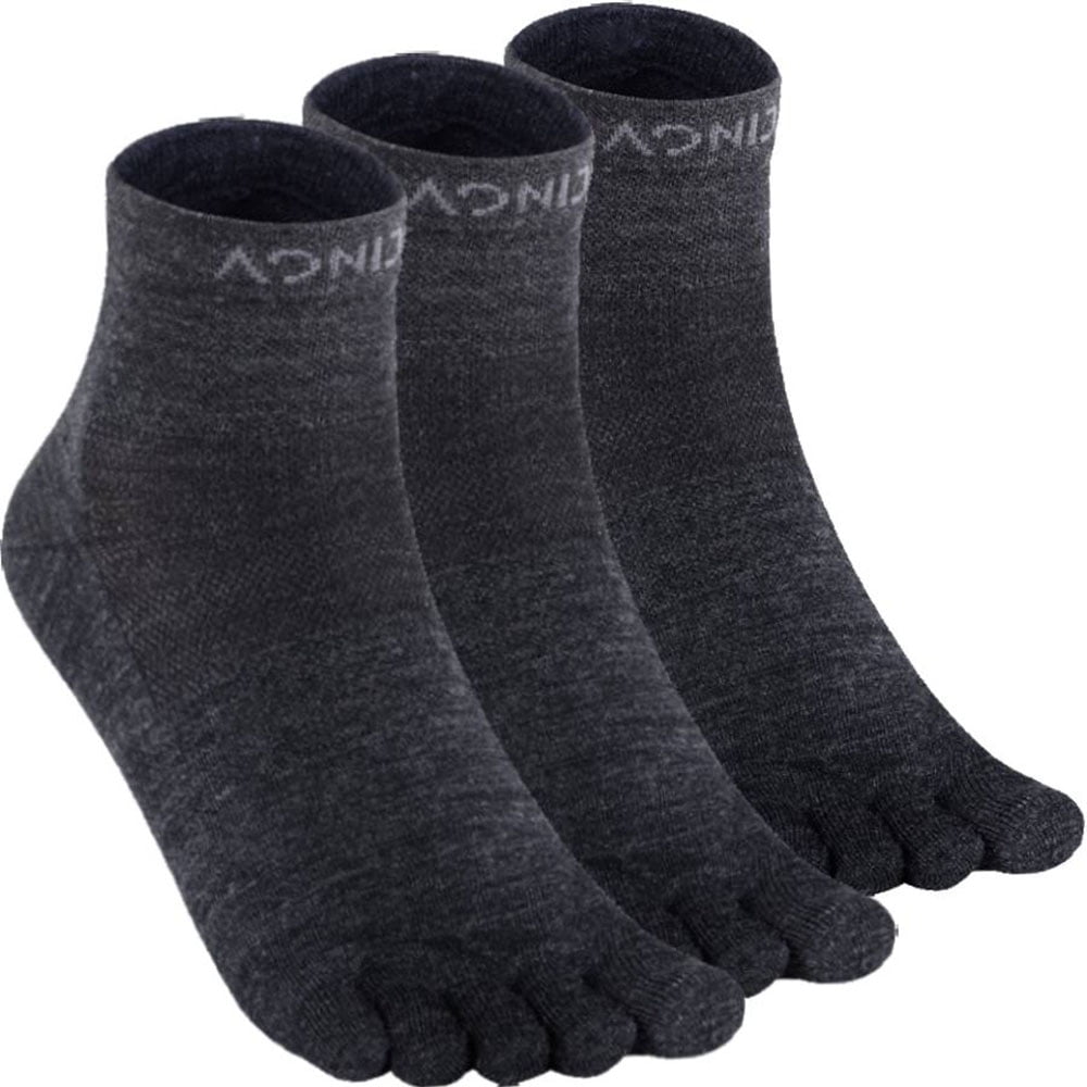 AONIJIE Wool Toe Socks Women Finger Athletic Running Ankle Socks Quick ...