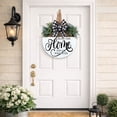 3D Bless This Home Front Door Sign, 14 inch Wooden Farmhouse Door ...
