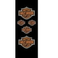 (4 pack) Harley-Davidson Iconic Bar & Shield Logos Small Decals Set ...