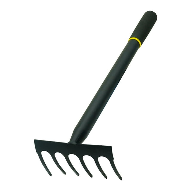 Gardening Hoe Rake Hand Tool Garden Weeding Tool with Handle, Steel ...
