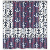 DOUBLE SWAG FABRIC SHOWER CURTAIN, VINYL LINER, SHOWER RINGS, DOBBY DOT ...