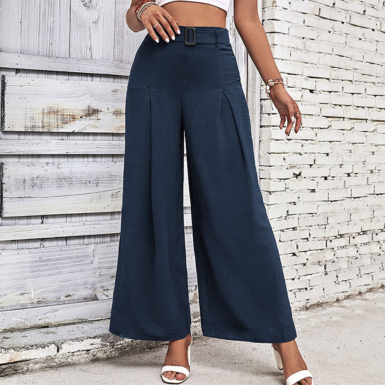 Click here for Tidyack women High Waisted Wide Leg Pants  Solid C... prices