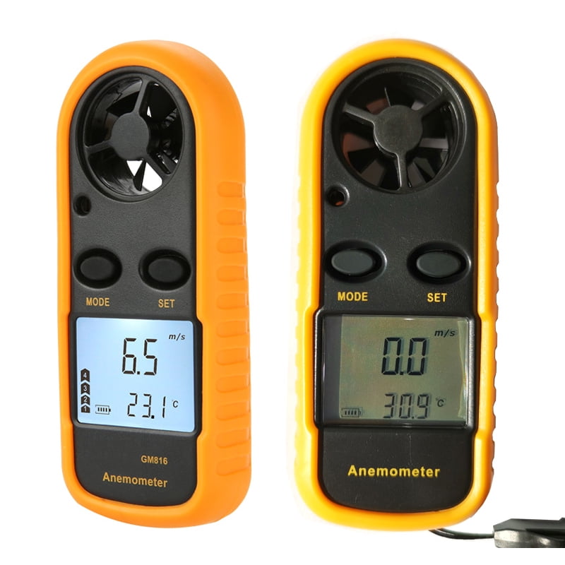 Buy Mini LCD Wind Speed Gauge Air Velocity Flow Meter Digital ...