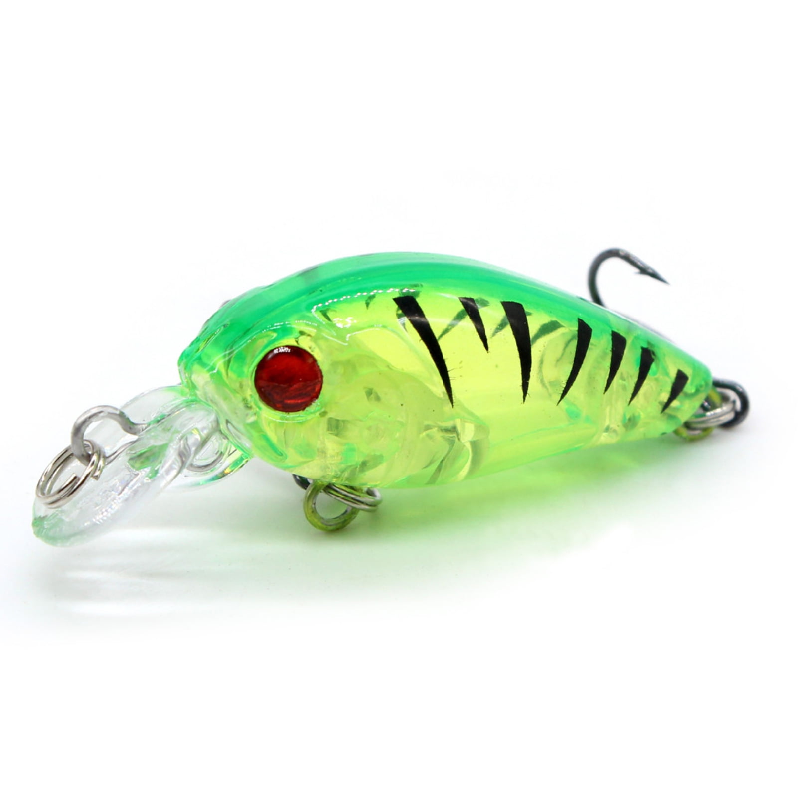 Yoone Fishing Lure Shallow Deep Diving Swim Bait Wobble Hooks for Bass ...