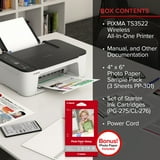 Canon PIXMA TS3522 All-In-One Wireless Printer with Scanner, Wi-Fi, and ...