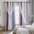 Blackouts Curtains, Colored Starry Sky Set, Beautiful Polyester Drapes ...
