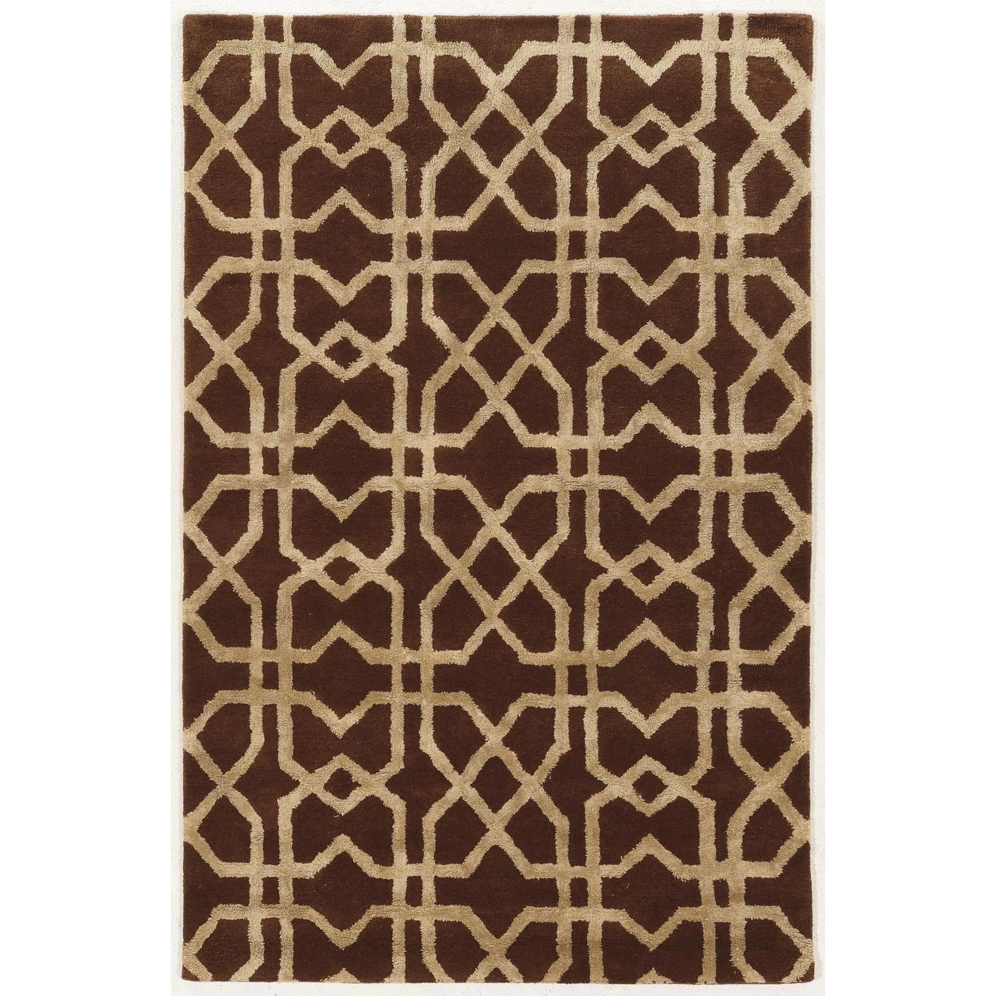 Click here for Linon Aspire Wool Xs Brown & Sand 8 X 11 Area Rug... prices