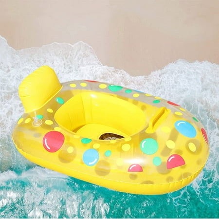 Pool Inner Tube Portable Inflatable Tube Kids Pool Float with Seat Boat ...