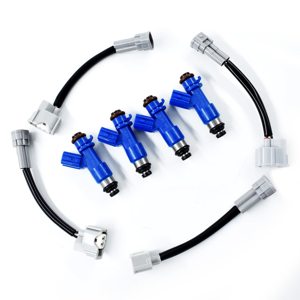 munirater 16450-RWC-A01 Fuel Injectors 410cc with Plug Play Adapters ...