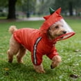 Dog Raincoat with Hood, Waterproof Full-Coverage Reflective Rain Jacket ...
