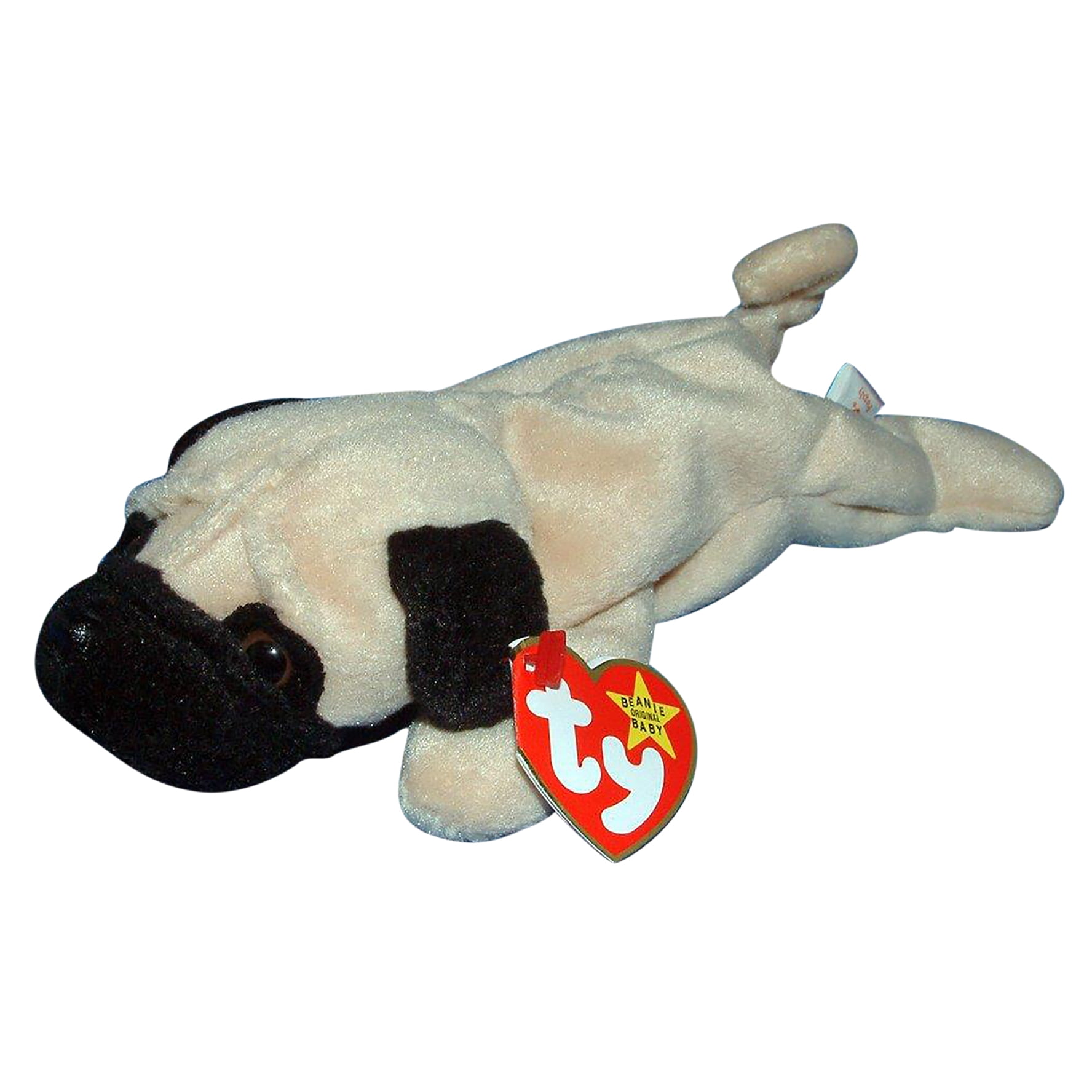 Ty Beanie Baby: Pugsly the Pug | Stuffed Animal | MWMT - Walmart.com