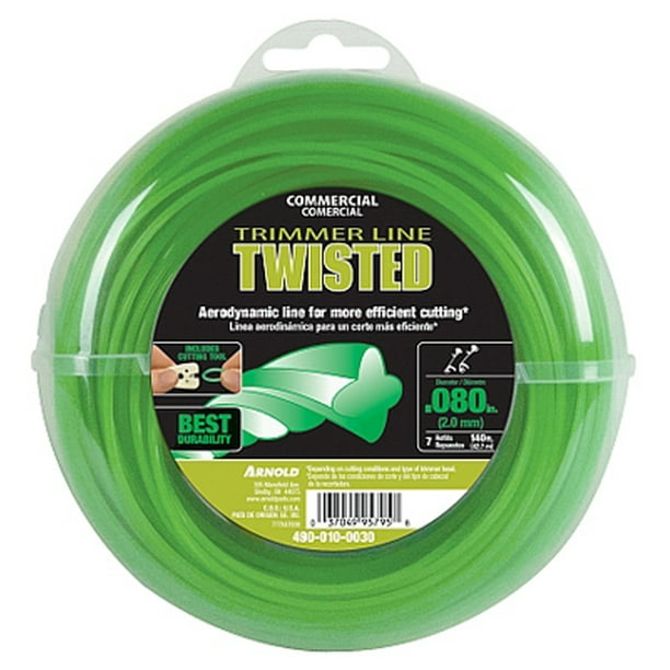 Twist Trimmer Line .080 Dia. X 140', Arnold, 490-010-0030 - Walmart.com ...