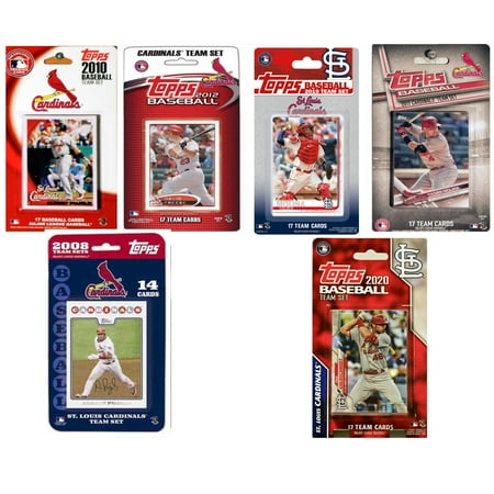 MLB St. Louis Cardinals 6 Different Licensed Trading Card Team Sets ...