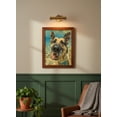 Affixzi German Shepherd Underwater Dog Art Art Print – Matte Wall Art ...