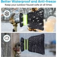 2Pack Outdoor Faucet Covers for Winter - Pro 6.7" W x 8.3" H Outdoor ...