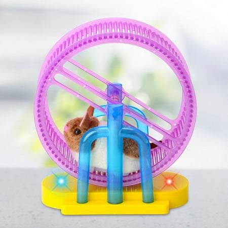 Hamster Roller Electric Toy Led Light Plush Hamster Runner Running Cage ...