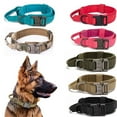 Tactical Dog Collar for Medium Large Dogs, Heavy Duty Dog Collars with ...