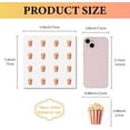 128Pcs 8 Sheets Small Popcorn Stickers Party Favor Sticker Labels 0.98 ...