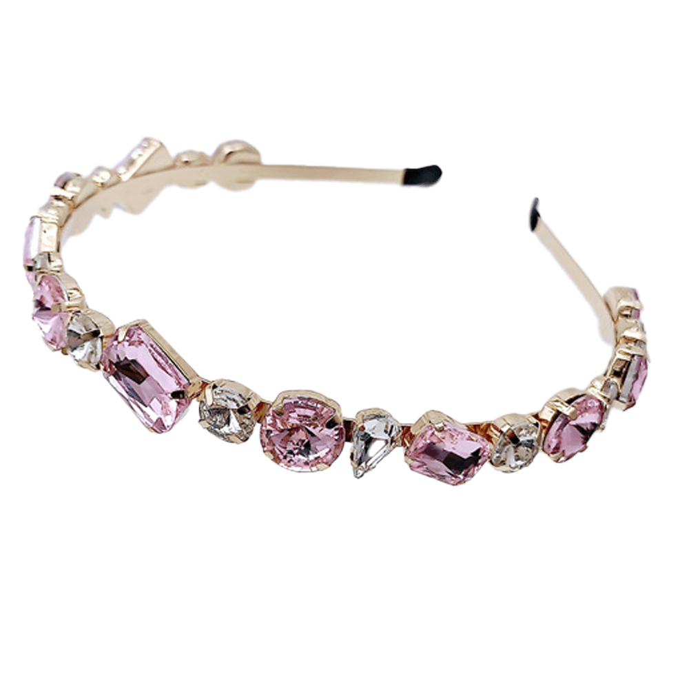 Rhinestone Headbands Jeweled Headband for Women and Girl Gold Sparkly ...