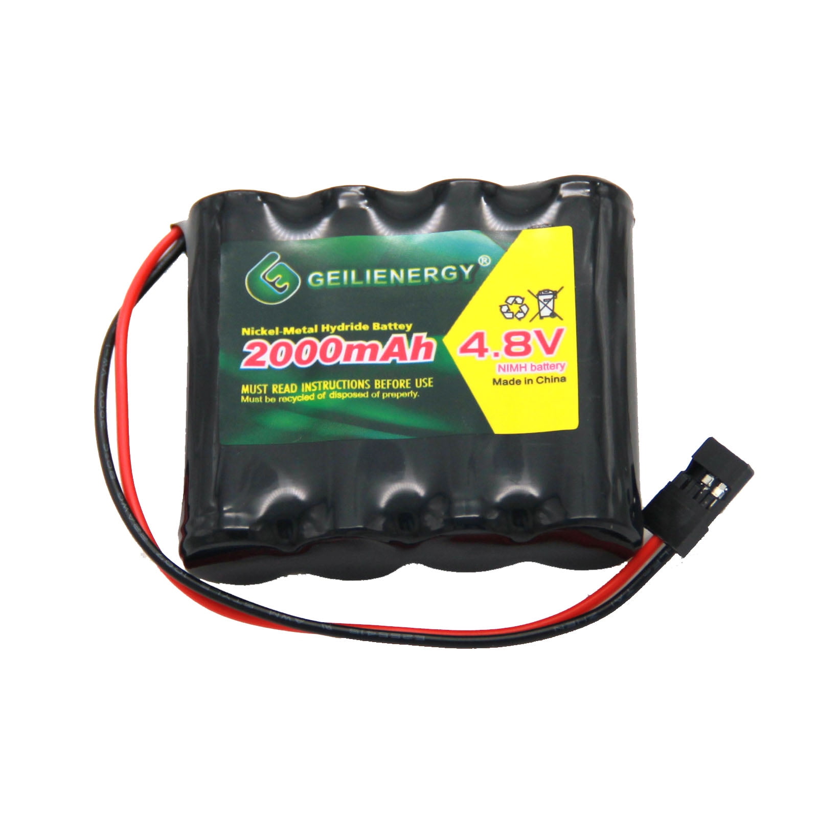 BAOBIAN 4.8V 2000mAh NiMH RX Receiver Battery Pack RC Futaba Hitec JR ...