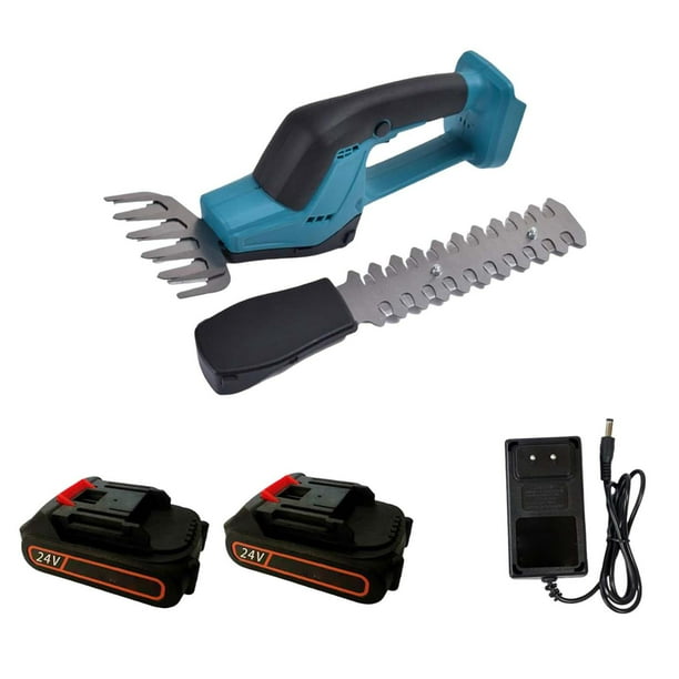 Electric Hedge Shear,Cordless Grass ,2 in 1 Electric Mini Hedge Trimmer ...
