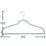 Mainstays Plastic Slim Space Saving Swivel Hangers 10 Pack Clear with ...
