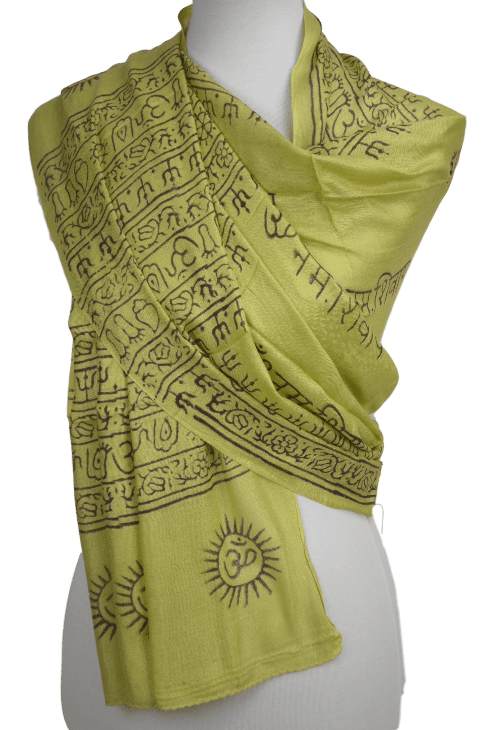 OM Mantra Prayer Shawl - Large Gray - Walmart.com