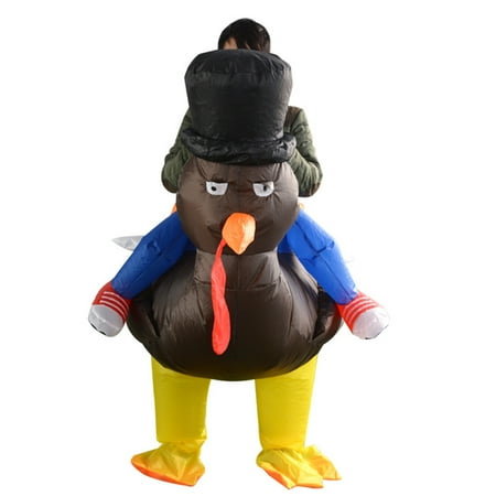 Adults Turkey Prop Blow Up Inflatable Fancy Dress for Christmas Dress ...