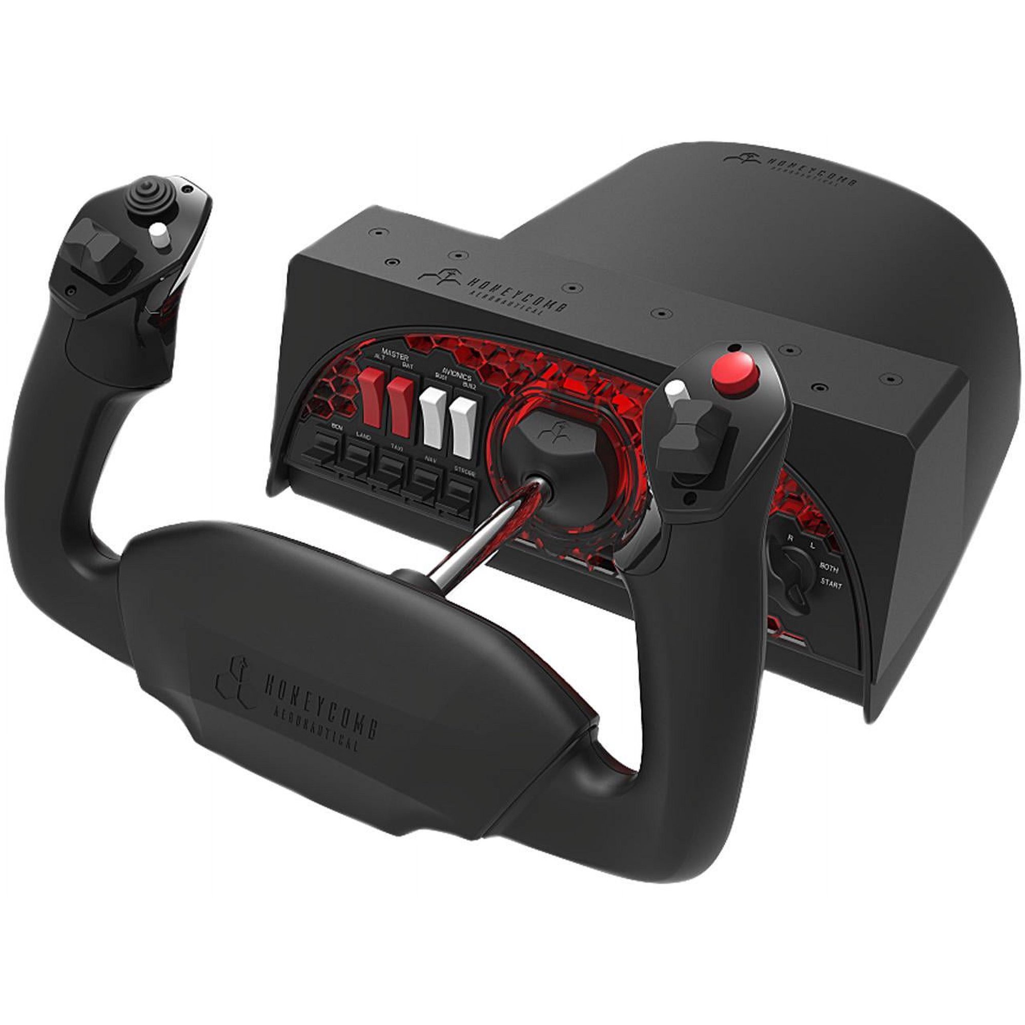 Honeycomb Aeronautical Alpha Flight Controls Yoke & Switch Panel for PC