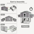 Aivituvin Large Chicken Coop, Folding Chicken House for Outdoor with ...
