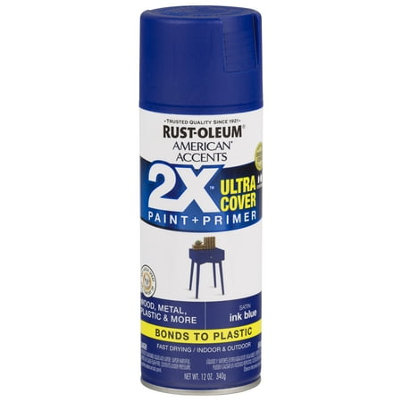 Rust-Oleum American Accents Ultra Cover 2X Satin Ink Blue Spray Paint ...
