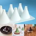 Cone Shape Silicone Molds Fondant Mousses Cake Molds Making Pastries ...
