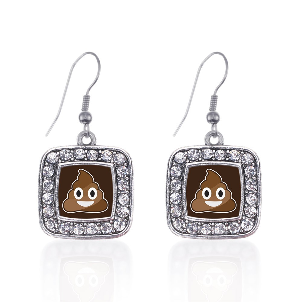 Poop Emoji Classic Charm Earrings - Walmart.com