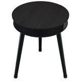 DecorTech Round End Table with Bluetooth Speaker and USB Charging Port ...
