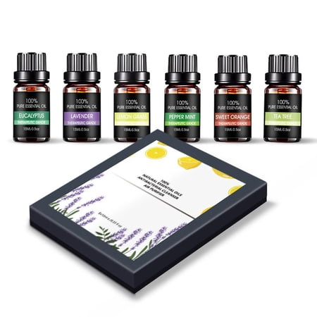 6PCS Essential Oils Set -TOP 6 Essential Oils and New Aroma Oil ...