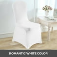 VEVORbrand 50 PCS White Chair Covers Polyester Spandex Chair Cover ...