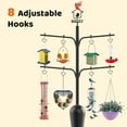 Netvue Birdfy Outdoor Hummingbird Feeding Stand - Metal Pole with 8 ...