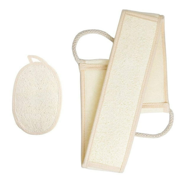 Juego de 2 esponjas naturales de luffa para exfoliación profunda, ideal ...