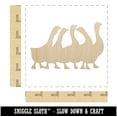 Geese Gaggle Goose Family Solid Wood Shape Unfinished Piece Cutout ...