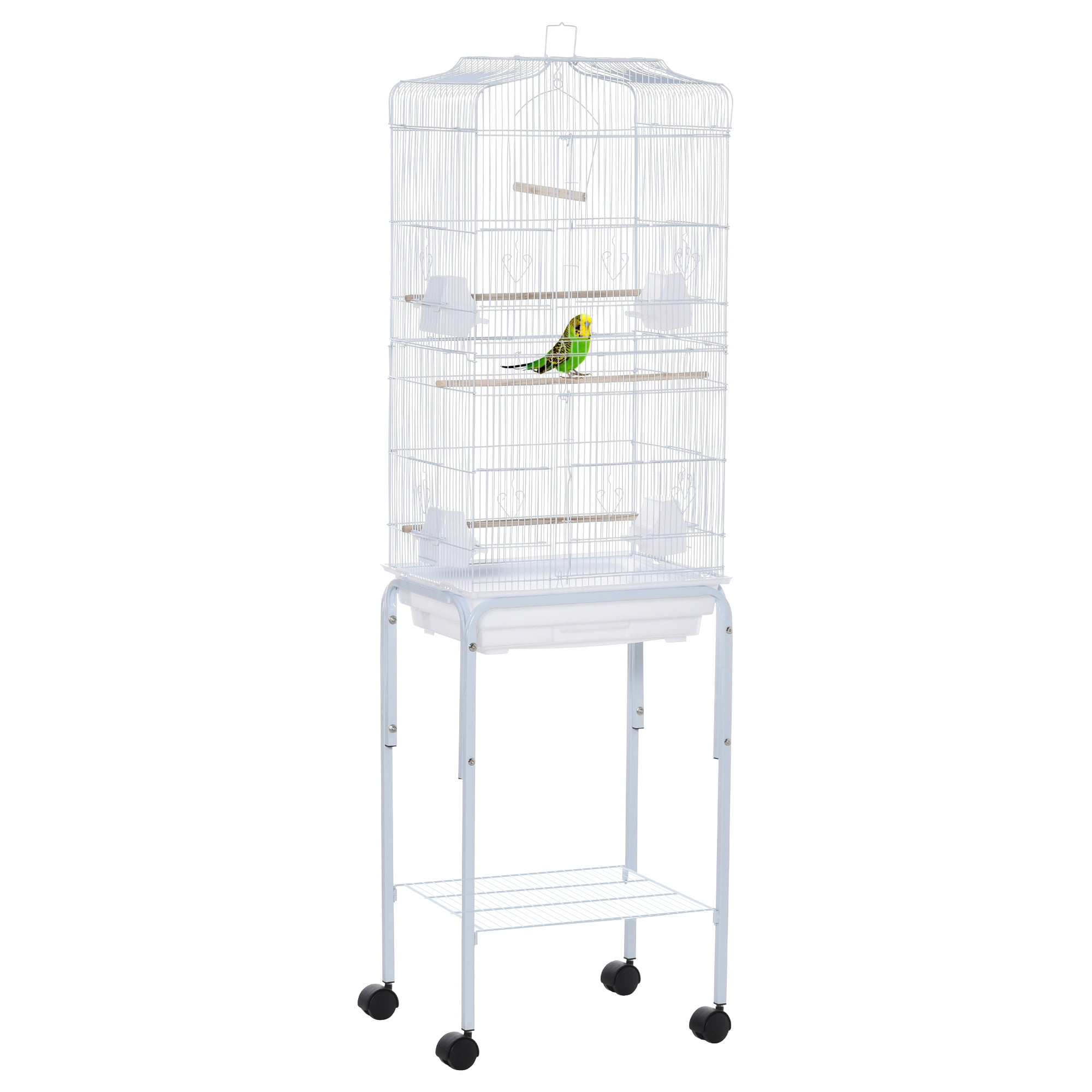 Click here for Pawhut 62 Large Rolling Bird Cage Cockatiel Play H... prices