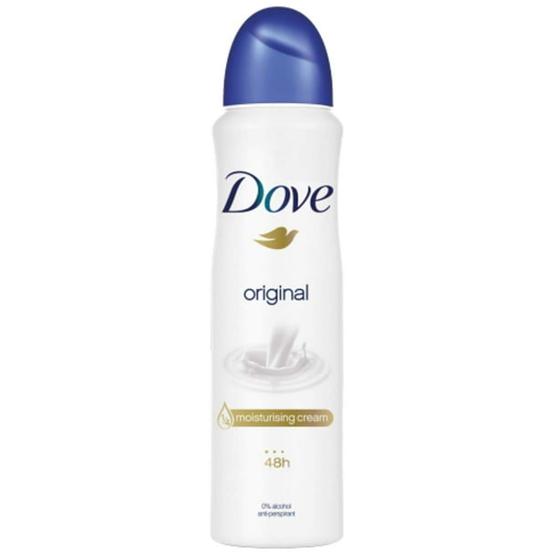 Original Aerosol AntiPerspirant Deodorant 150ml Pack of 3, Dove ... Original Aerosol AntiPerspirant Deodorant 150ml Pack of 3, Dove ...