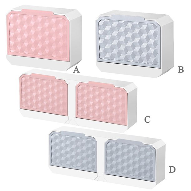 wolftale Sponge Box with Lid Wall Mounted Sponge Drain Box Drain ...