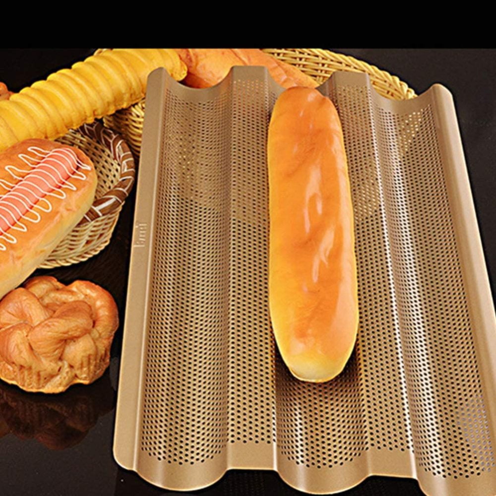 Nonstick French Bread Pans Reusable Easy Cleaning Baking Pan for ...
